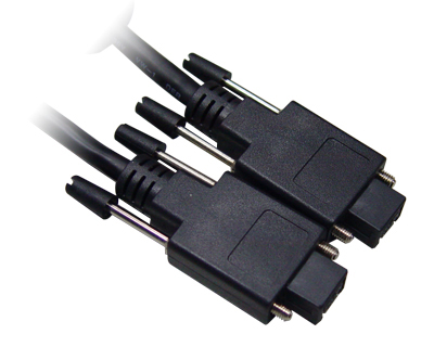 1394b Cable Beta plug to Beta plug Straight with Jackscrew and Ferrite ...