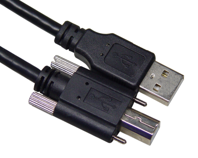 USB 2.0 A Plug to B Plug with two Jackscrews (M2) Cable (CB-00554, CB ...