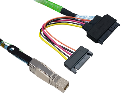 CB-S0055 | U.2 Plug (SFF-8639 68P) + Power to External Mini SAS HD Plug ...