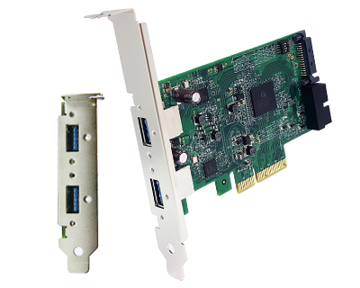 DU3IP2X-PCIE4XE301 | Dual Channel 2-port (1-port x 2) USB 3.0 & Two ...