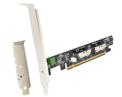 DIP8X-PCIE16XB21 | PCI Express x16 Gen 5 Bifurcation Riser Card | DIP8X ...