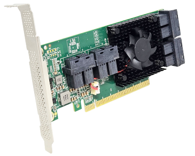 1124-PCIE16XG301 | One PCIe x16 & Four PCIe x4 (SFF-8643) to PCIe x16 ...