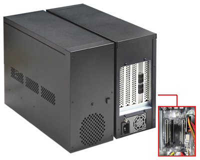 ED01-3B-P1HB | External PCIe x16 Gen 4 to two PCIe x8 Slots Expansion ...