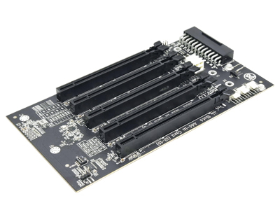 PCIEX16D05-5S | PCIe 5.0 x16 to four PCIe x4 slots Expansion Backplane ...
