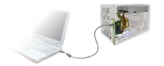 U2EIDE01P USB 2.0 to ATAPI Bridge Board featuring Cypress CY7C68300C ...