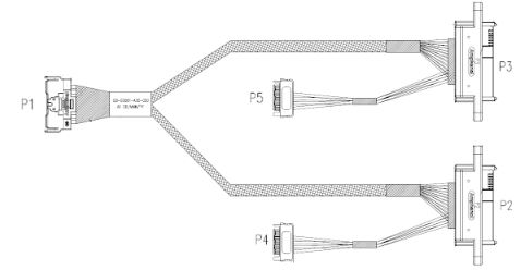 SFF-8654 to SFF-8639 Cable